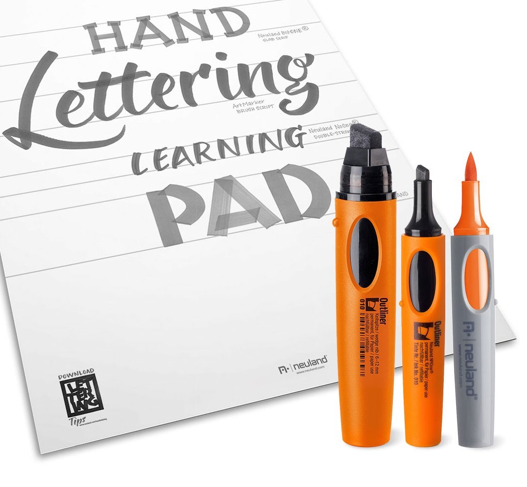 Neuland tuschpennor av hög kvalitet för grafisk facilitering